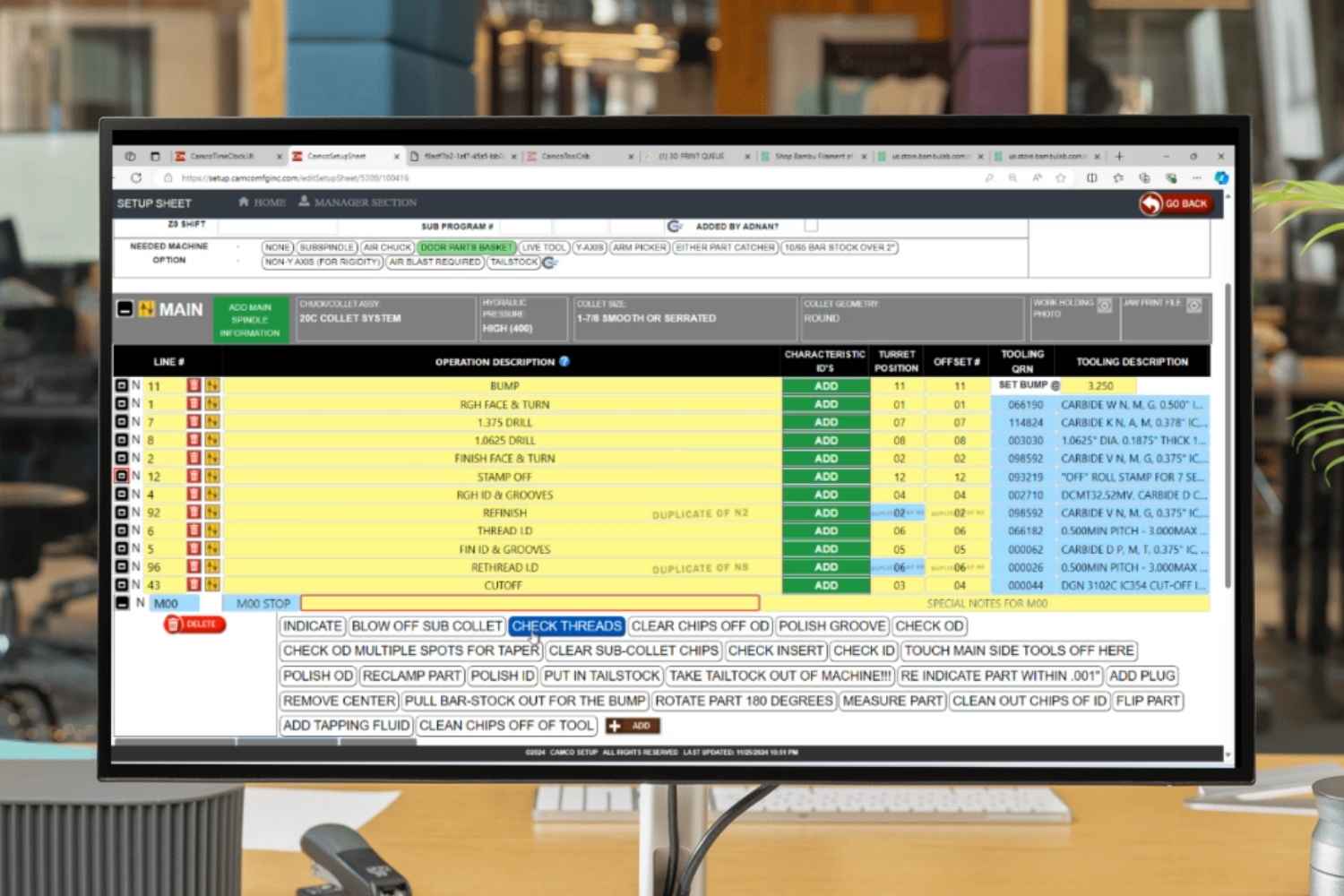Setup Sheet Application - Zuggo Custom Apps
