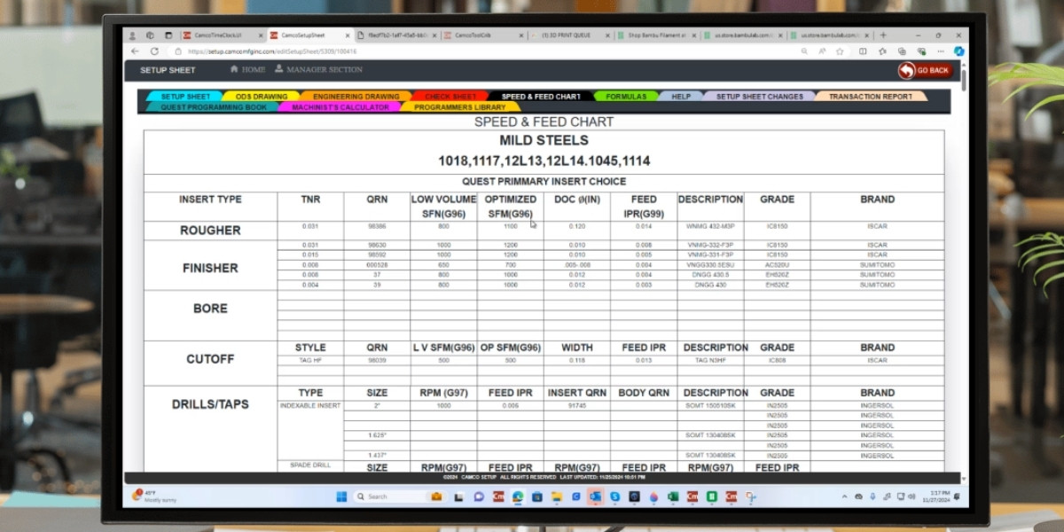 CNC Manufacturing Setup Sheet Application – Zuggo Custom Apps